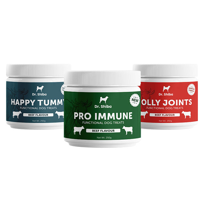 Triple Care Bundle - Happy Tummy, Pro Immune & Jolly Joints - Dog Supp ...
